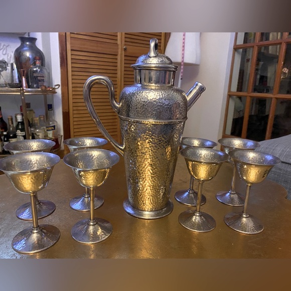 Other | Antique Silver Pitcher And Cup Set | Poshmark